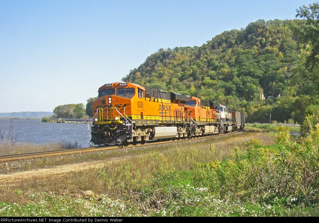 BNSF 6328, CP's River Sub.